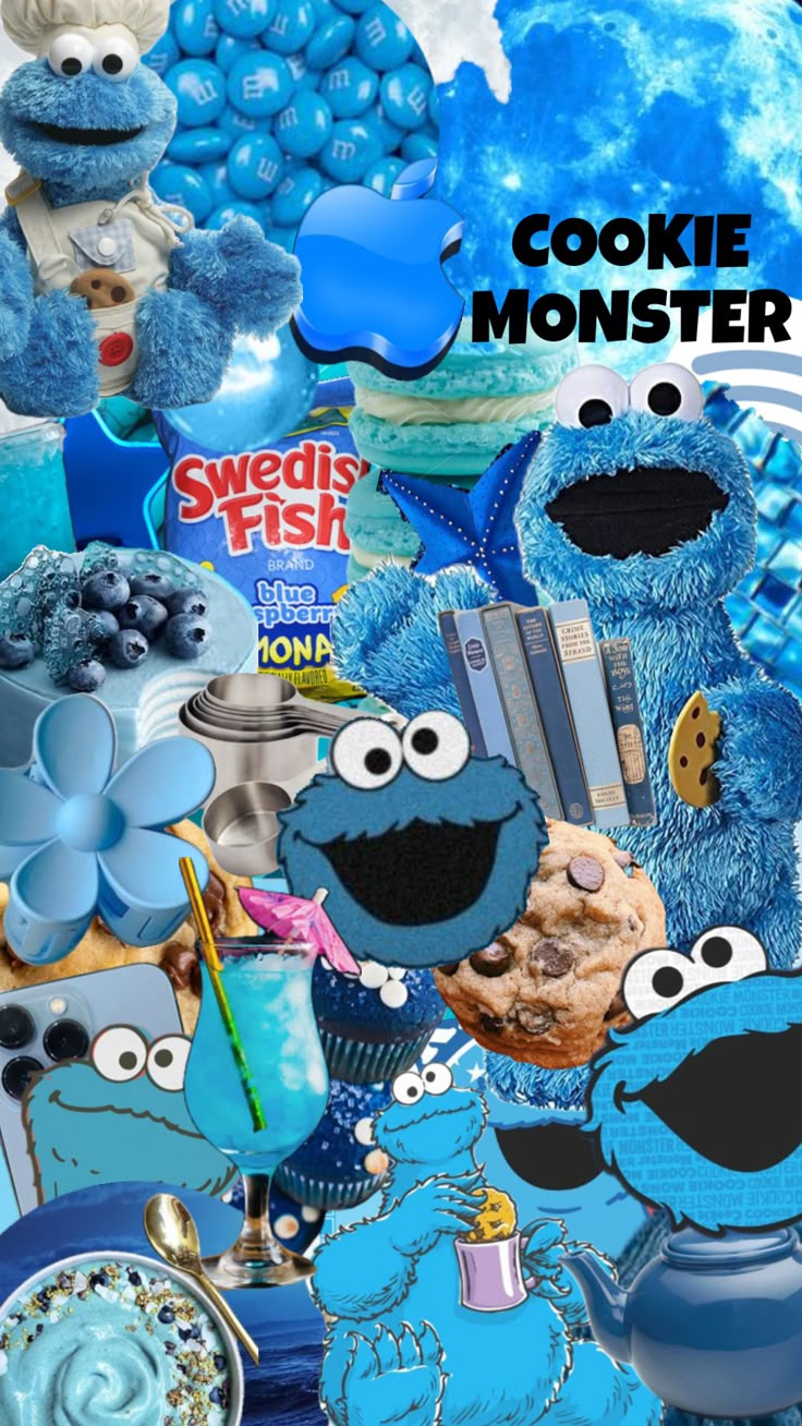 Cookie Monster Collage Wallpapers - Wallpaper Cave