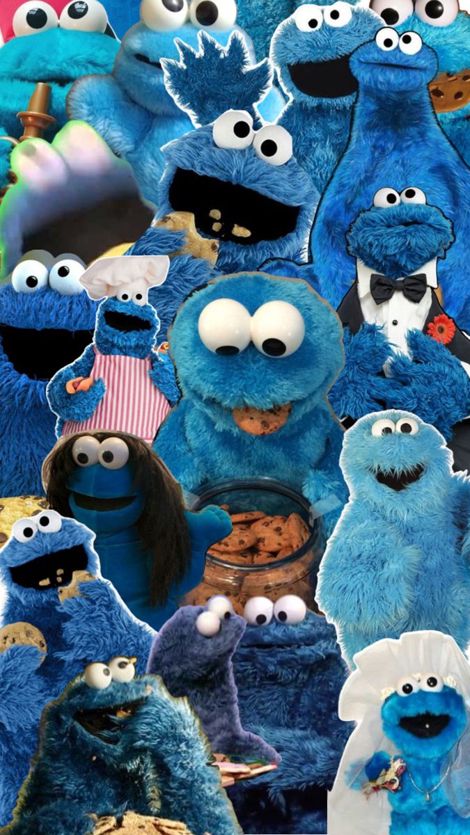 Cookie Monster Collage Wallpapers - Wallpaper Cave