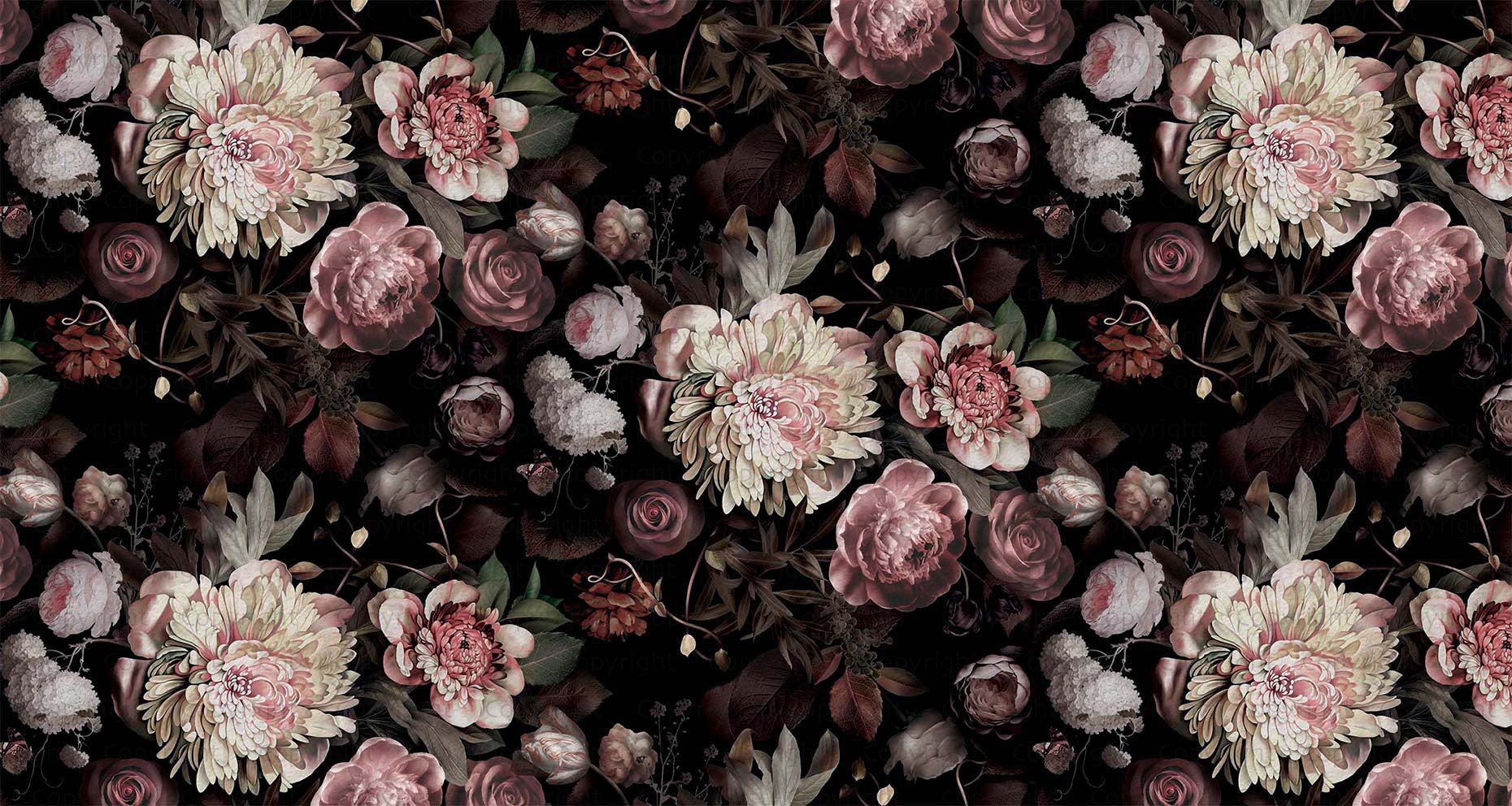 Dark Floral Desktop Wallpapers - Wallpaper Cave