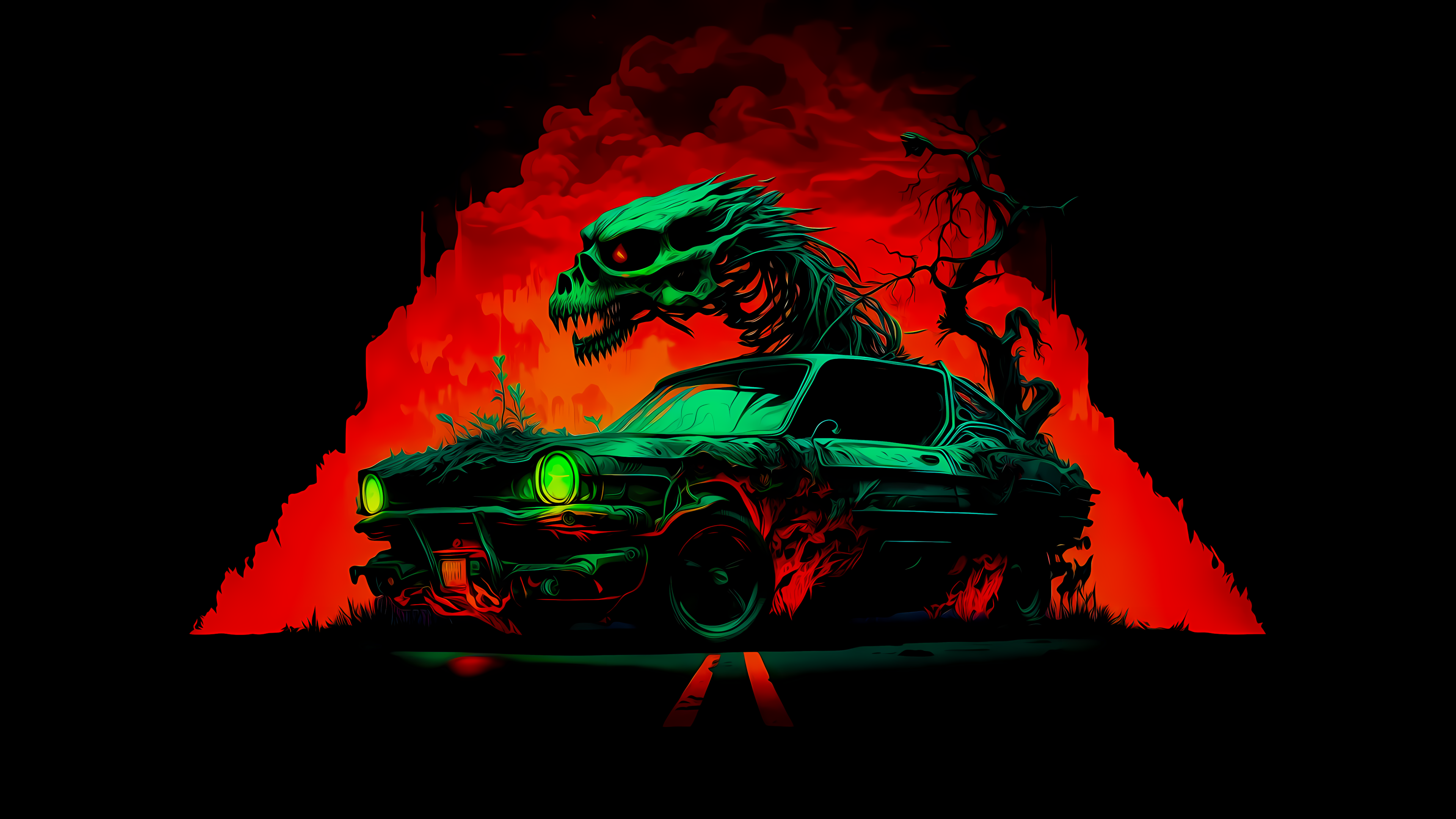 Horror Car Landscape Wallpapers - Wallpaper Cave