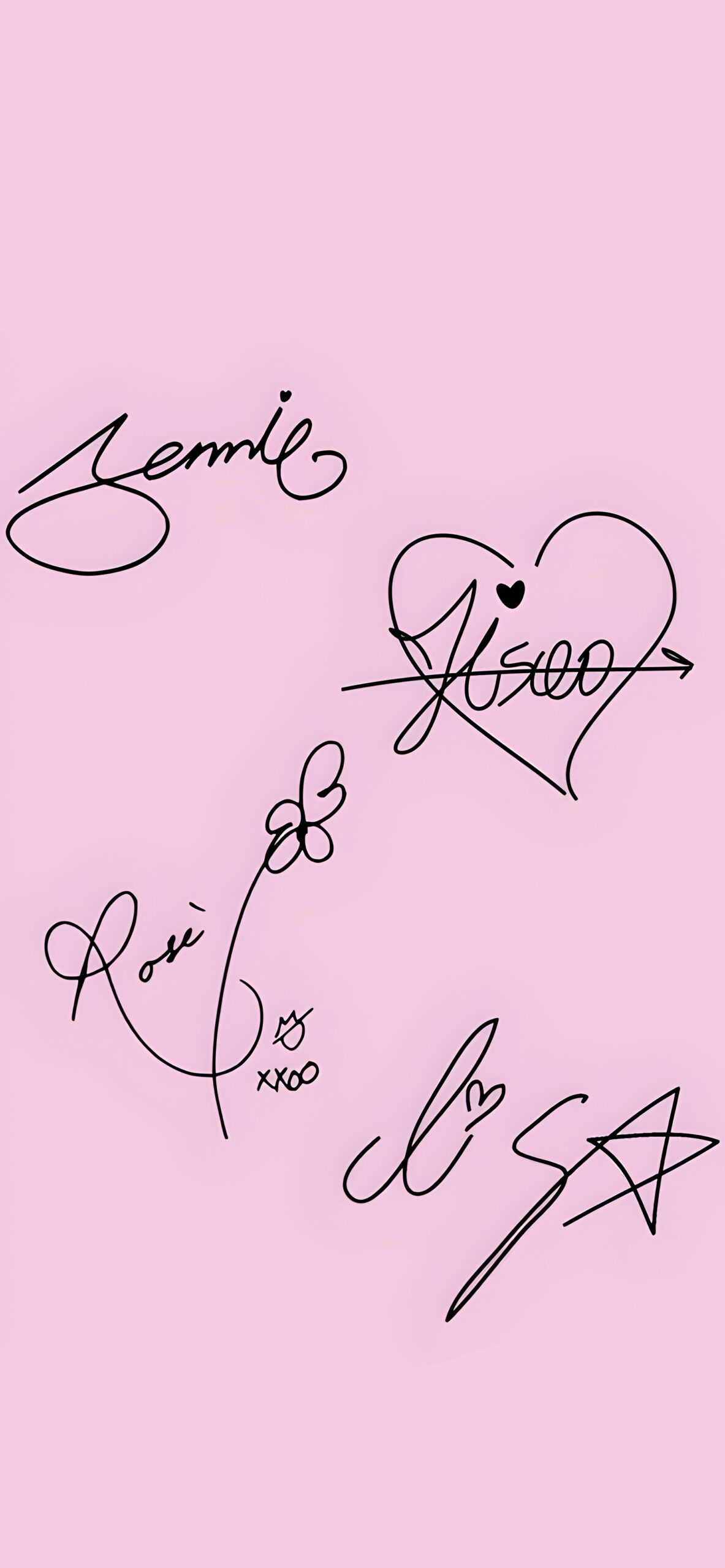 Blackpink Signatures Wallpapers - Wallpaper Cave