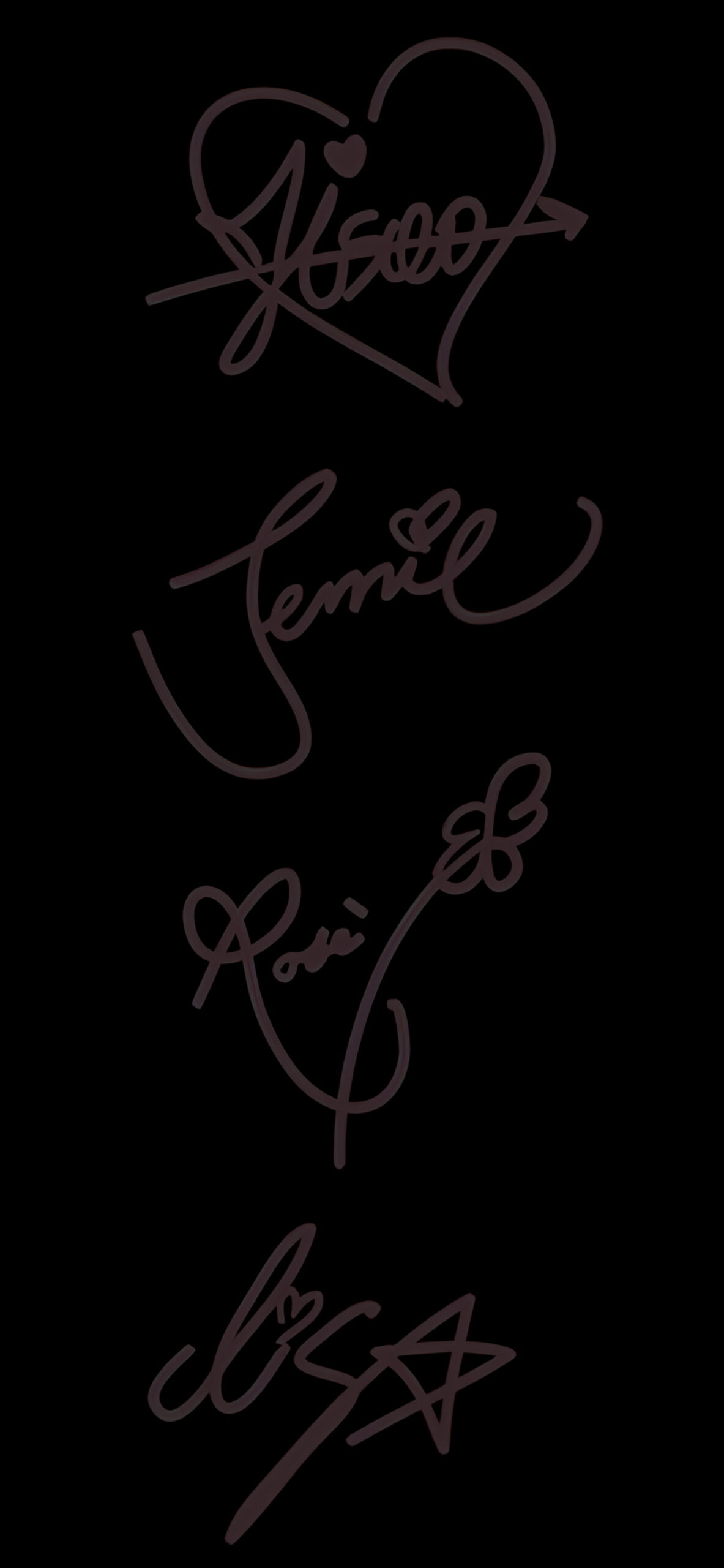 Blackpink Signatures Wallpapers - Wallpaper Cave