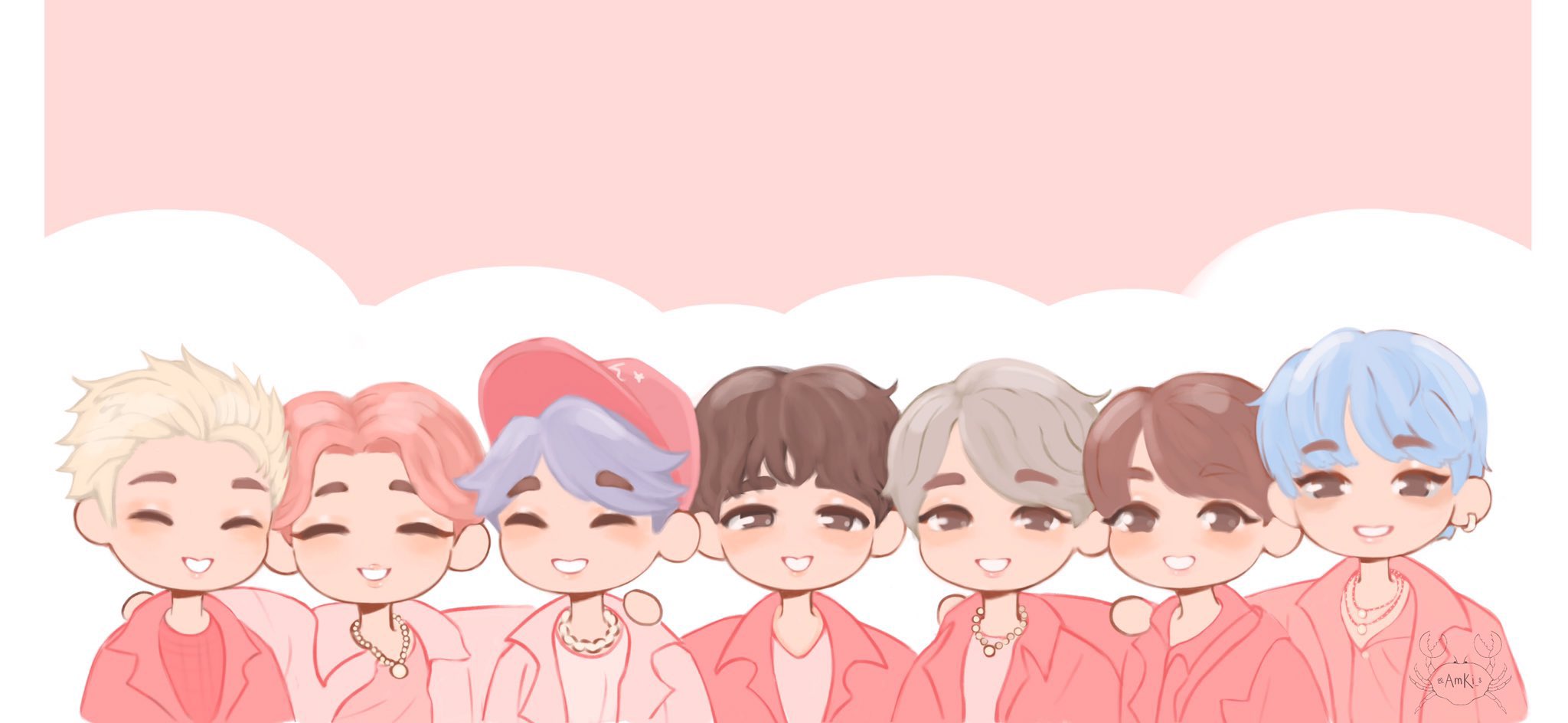 BTS Chibi Desktop Wallpapers - Wallpaper Cave