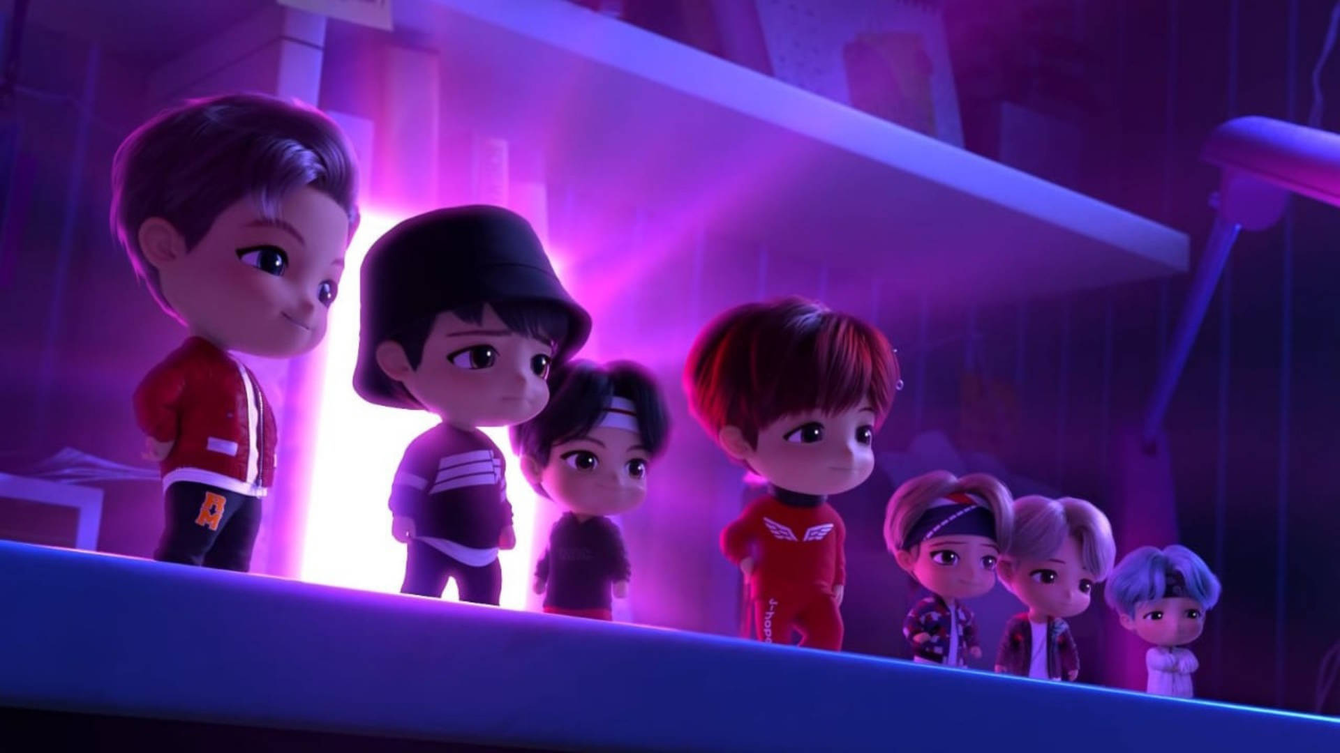 BTS Chibi Desktop Wallpapers - Wallpaper Cave