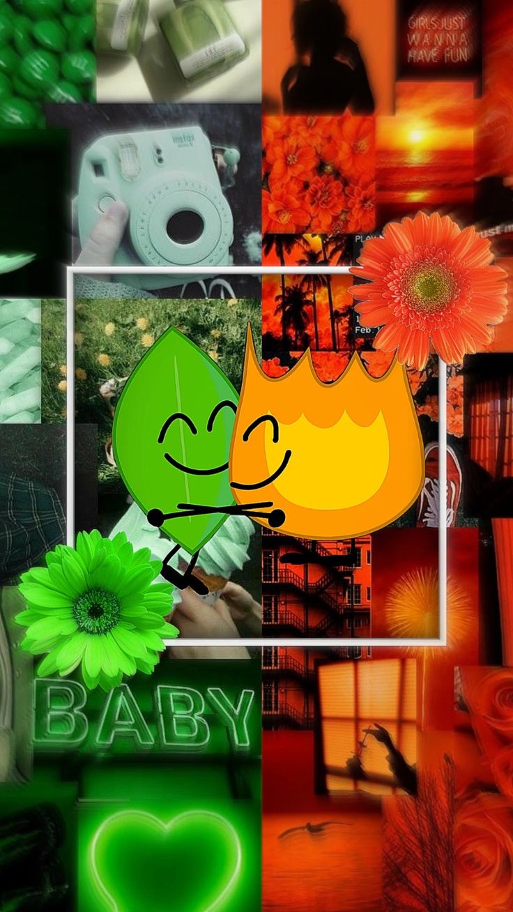 BFDI Leafy And Firey Wallpapers - Wallpaper Cave