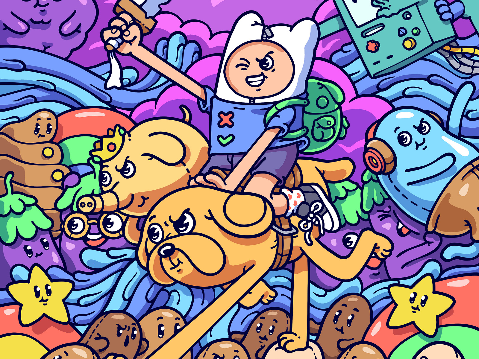 Adventure Time Doodle Wallpapers - Wallpaper Cave