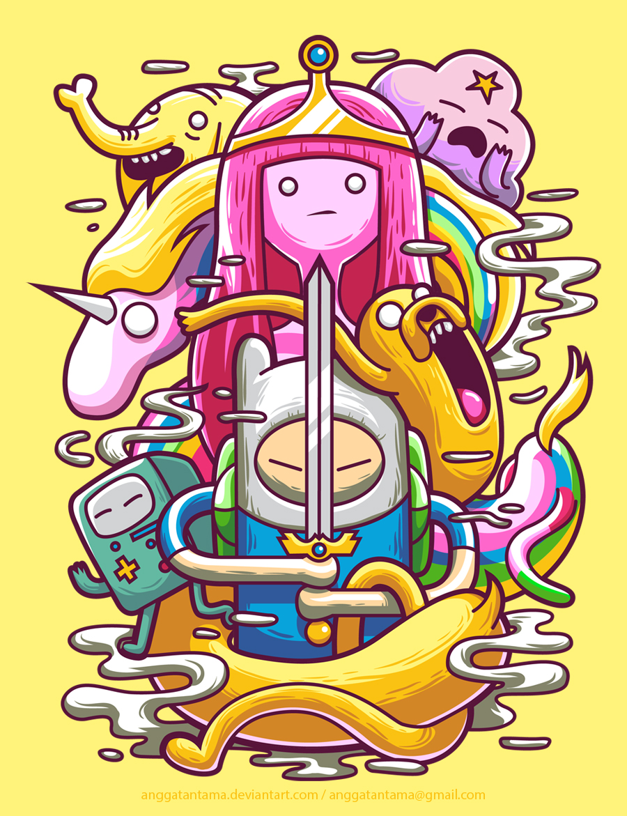 Adventure Time Doodle Wallpapers Wallpaper Cave