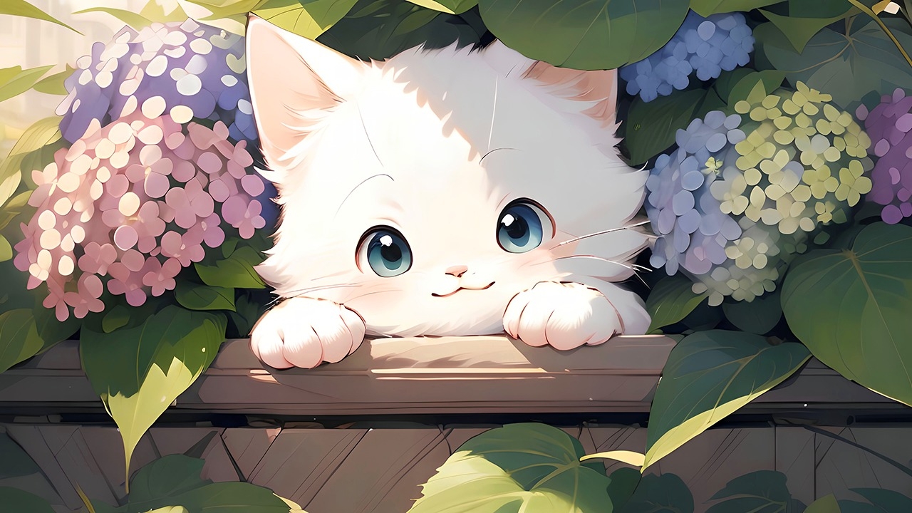Cartoon Cat Desktop Wallpapers - Wallpaper Cave
