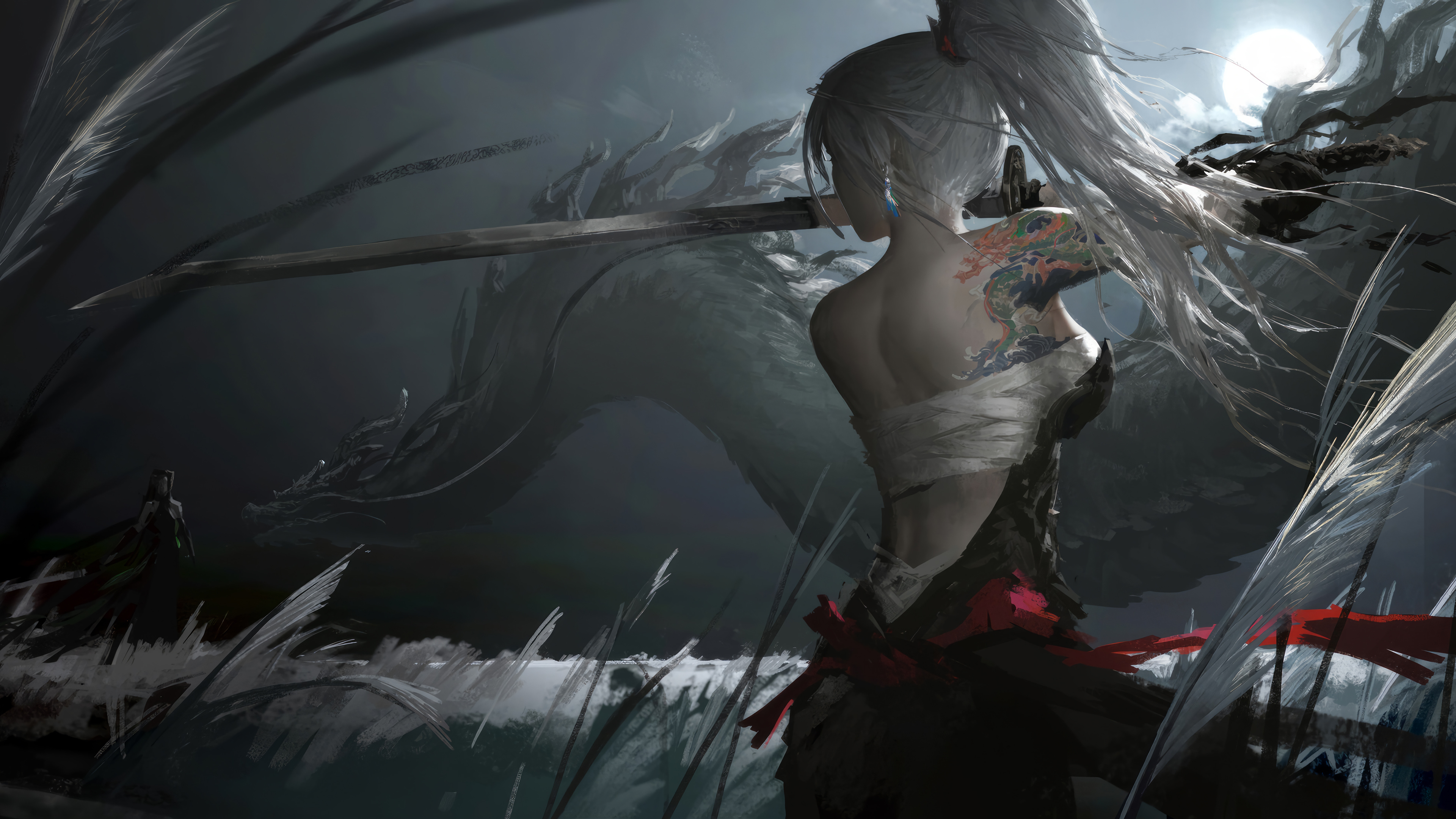 Samurai Vs Dragon 4k Wallpapers - Wallpaper Cave