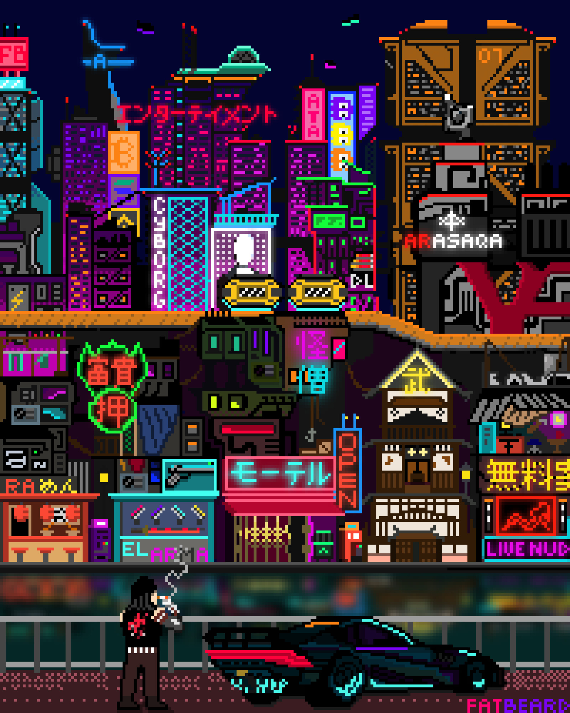 Cyberpunk Pixel Art Wallpapers - Wallpaper Cave