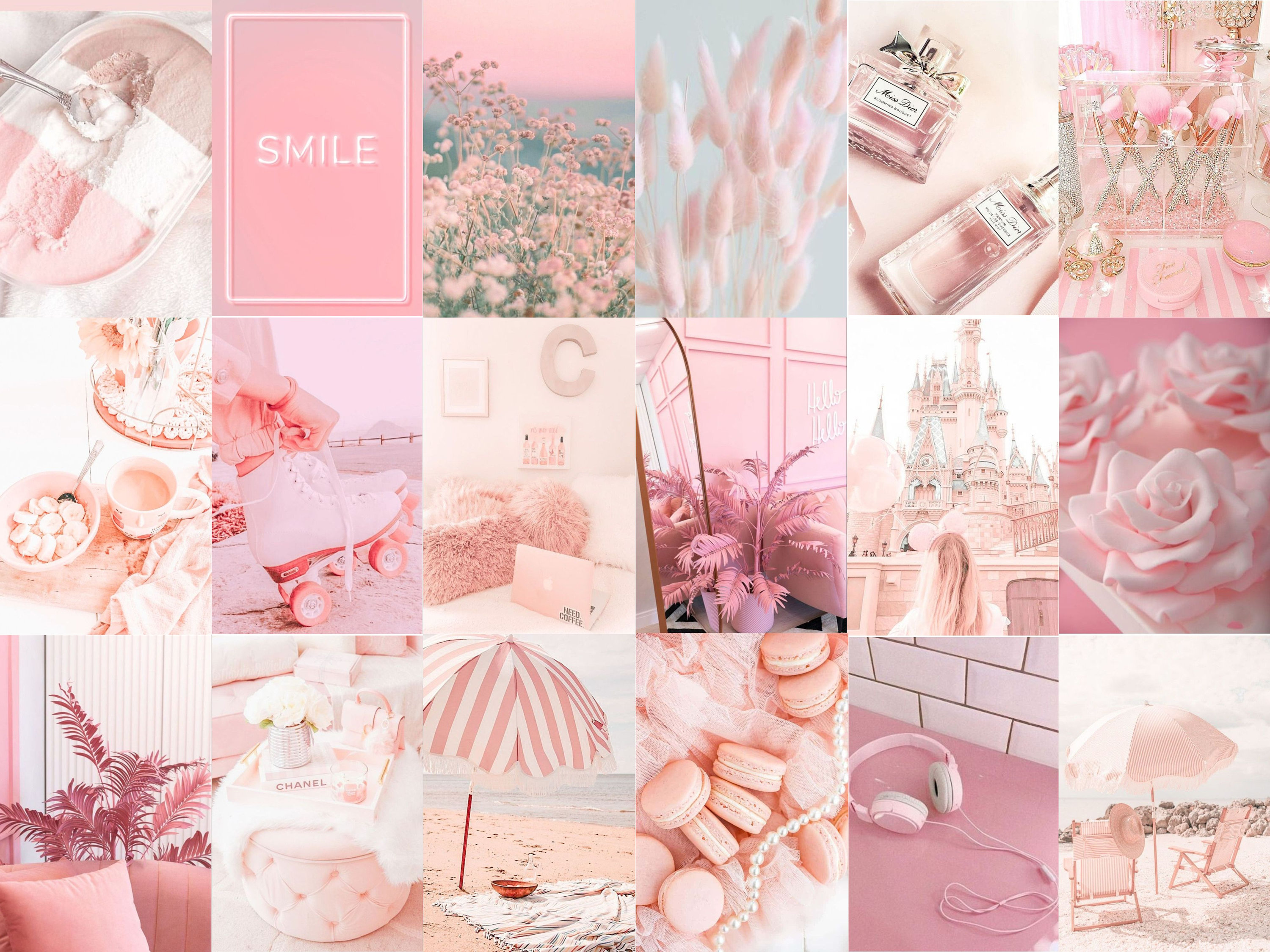 Pastel Summer Collage Wallpapers - Wallpaper Cave