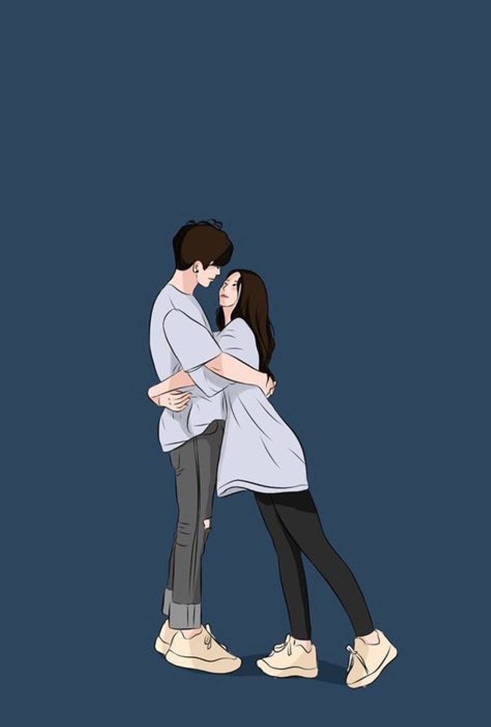 Couple Vector Wallpapers - Wallpaper Cave