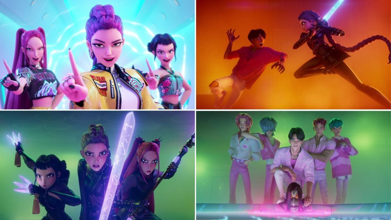 KPop Demon Hunters Collage Wallpapers - Wallpaper Cave