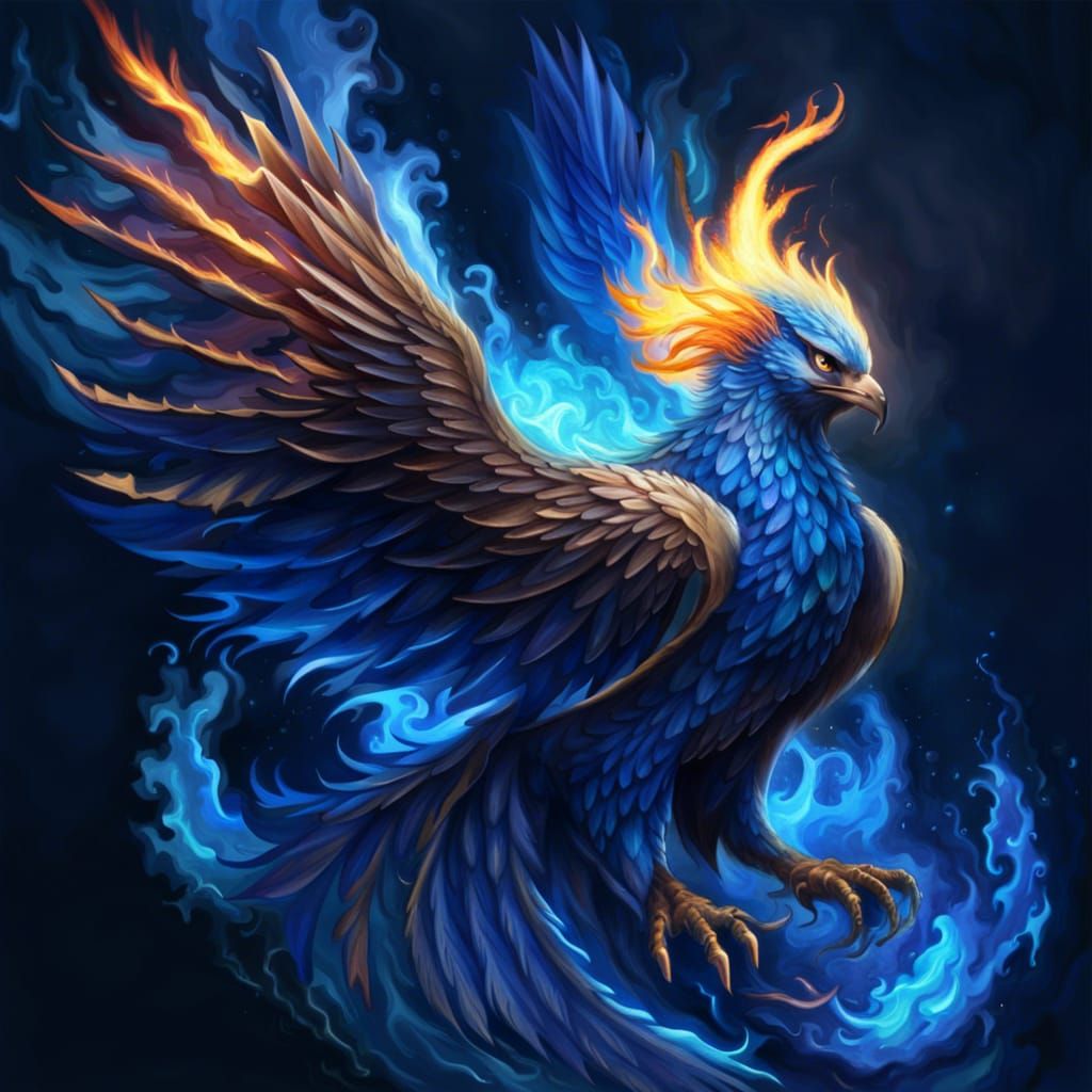 Blue Fire Phoenix Wallpapers - Wallpaper Cave