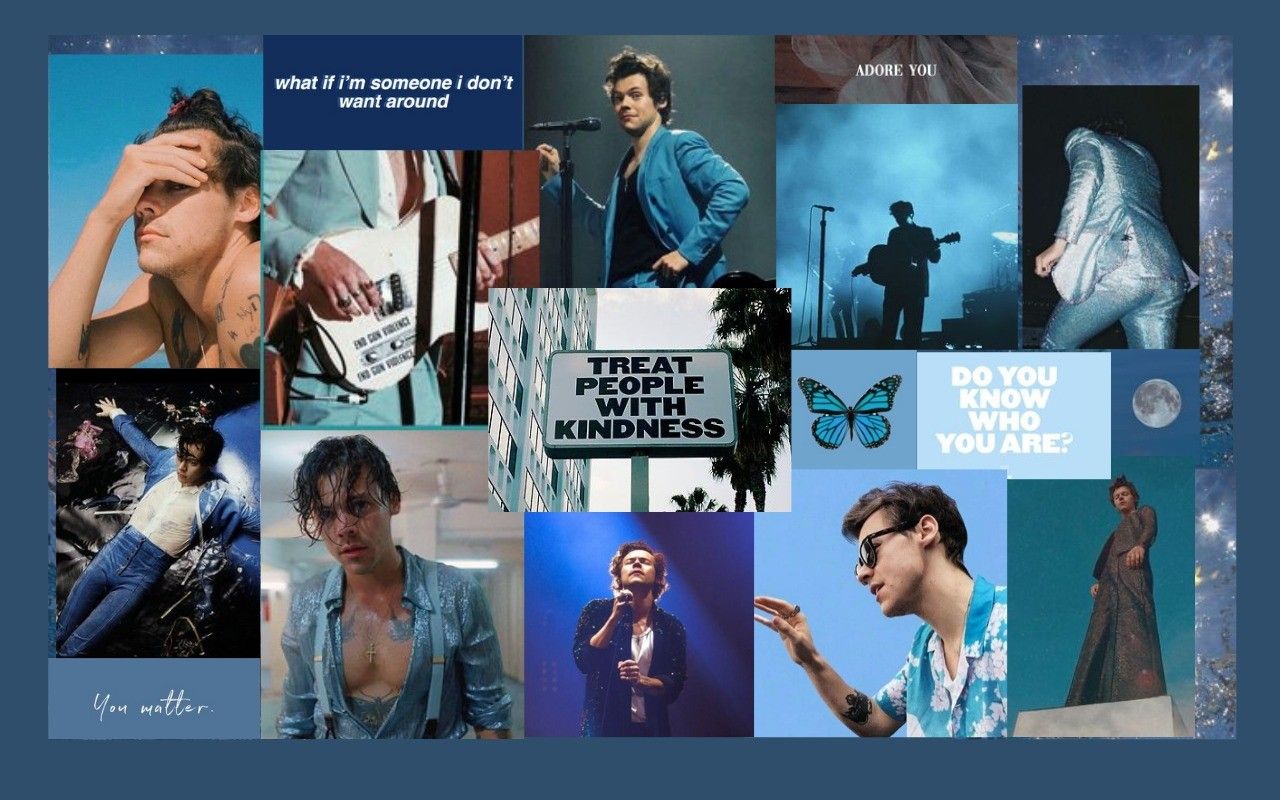 Harry Styles Collage Desktop Wallpapers - Wallpaper Cave