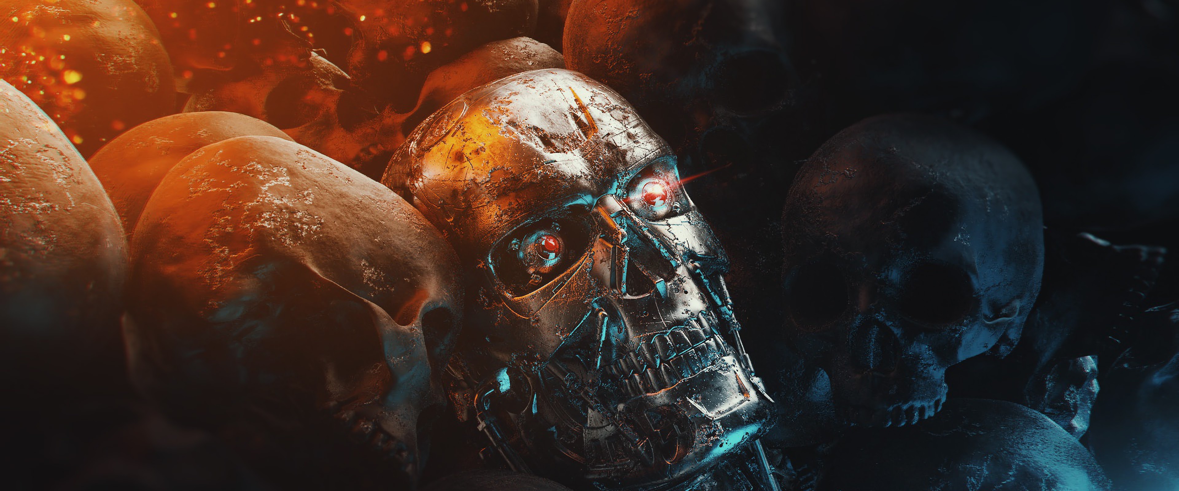 Terminator Skull Wallpapers - Wallpaper Cave