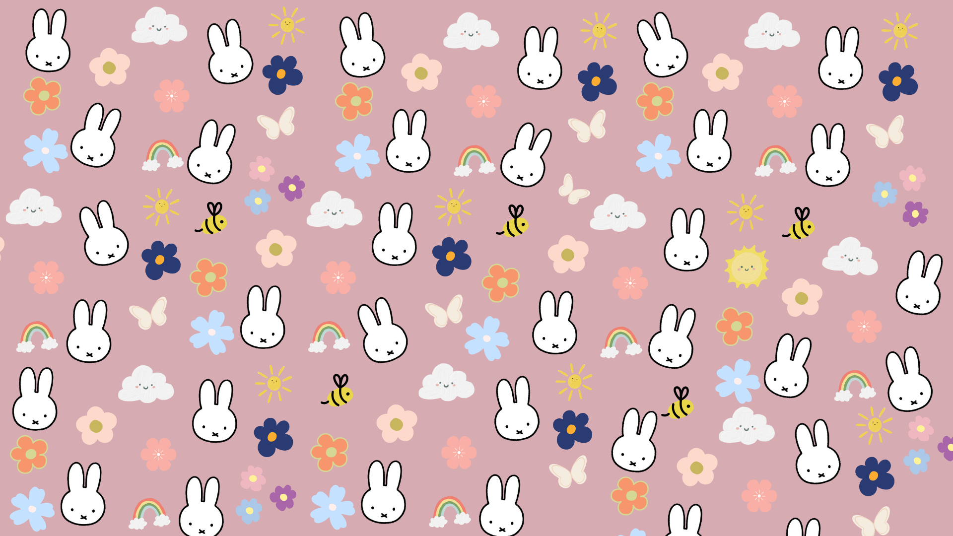 Miffy Desktop Pink Wallpapers - Wallpaper Cave