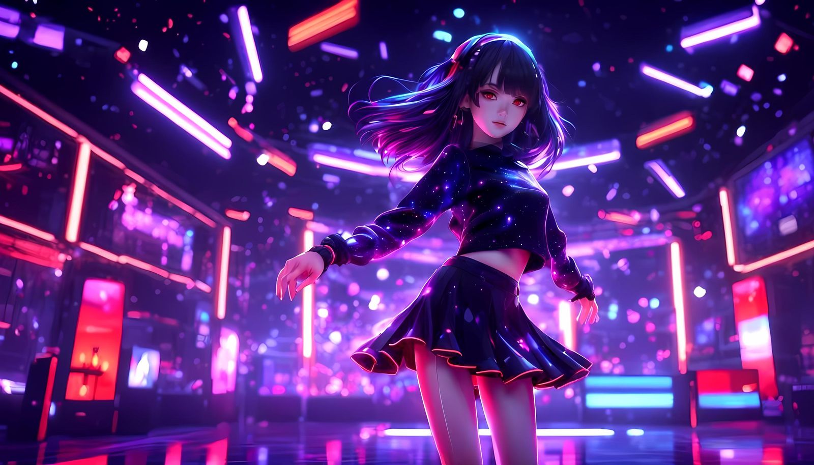 Neon Anime Scenery Wallpapers - Wallpaper Cave