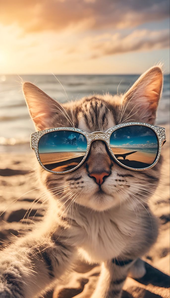 Beach Cat Wallpapers - Wallpaper Cave