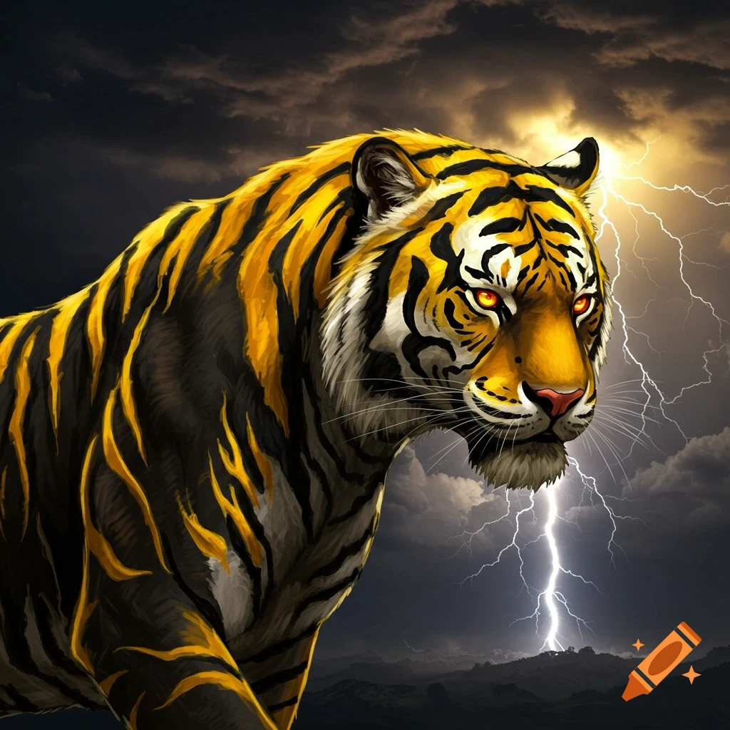 Lightning Eye Tiger Wallpapers - Wallpaper Cave