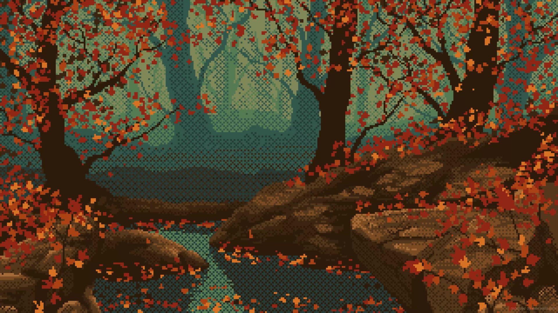 Pixel Autumn Desktop Wallpapers - Wallpaper Cave