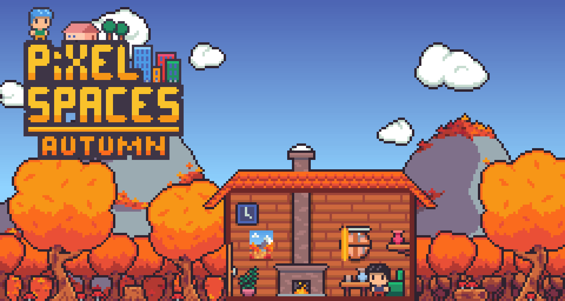 Pixel Autumn Desktop Wallpapers - Wallpaper Cave