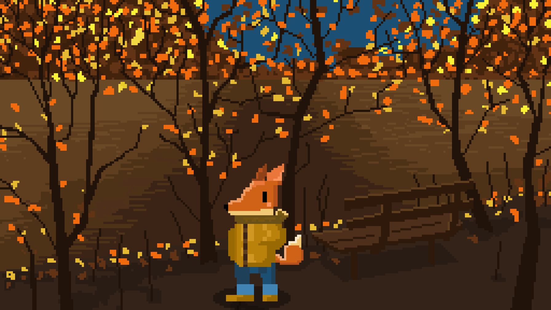 Pixel Autumn Desktop Wallpapers - Wallpaper Cave