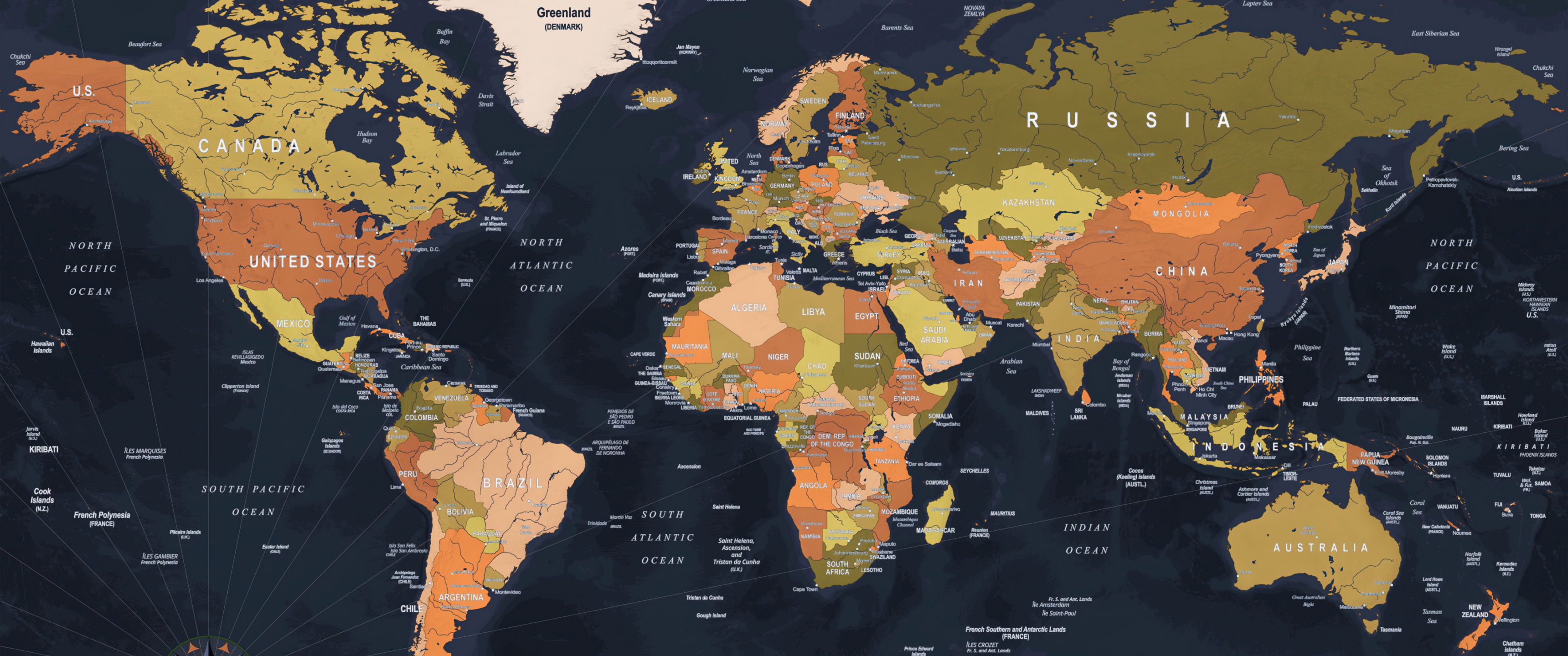 World Map PC Wallpapers - Wallpaper Cave