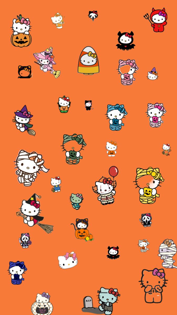 Preppy Hello Kitty Halloween Wallpapers - Wallpaper Cave