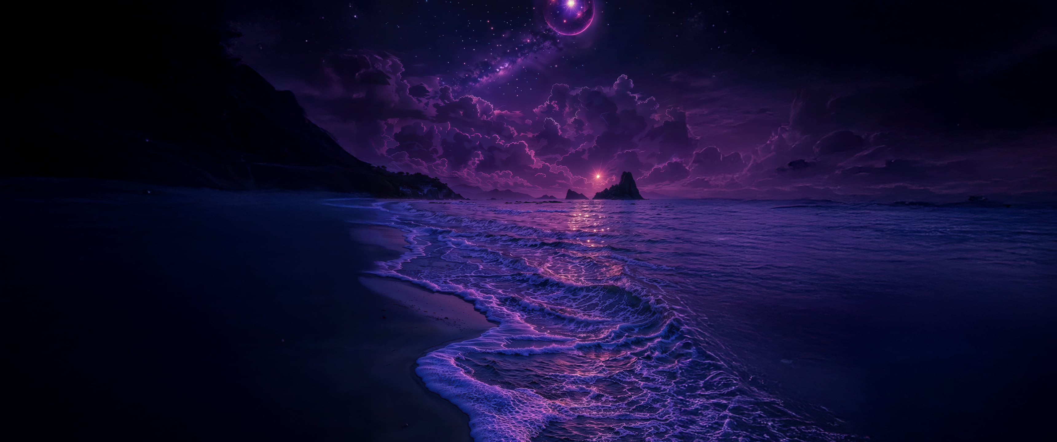 3440x1440 Purple Wallpapers - Wallpaper Cave