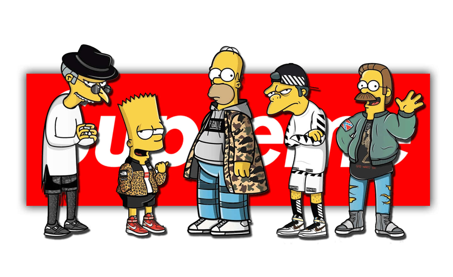 Desktop Bart Simpson Supreme Wallpapers - Wallpaper Cave