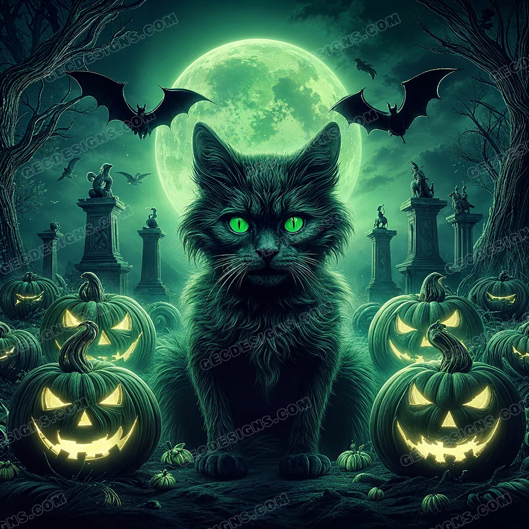 Spooky Cat Wallpapers Wallpaper Cave