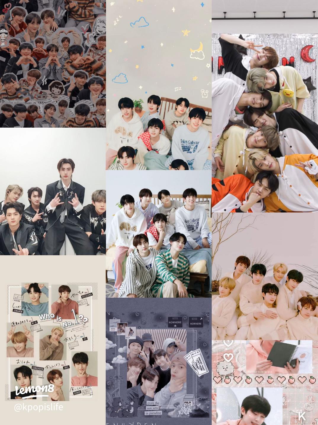 Enhypen Cute And Aesthetic Collage Wallpapers - Wallpaper Cave