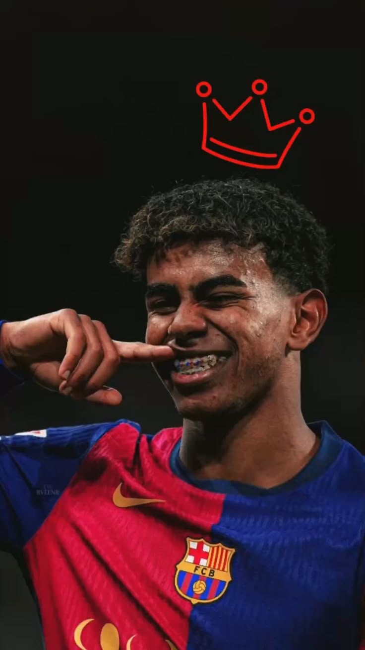 Lamine Yamal Crown Celebration Wallpapers - Wallpaper Cave