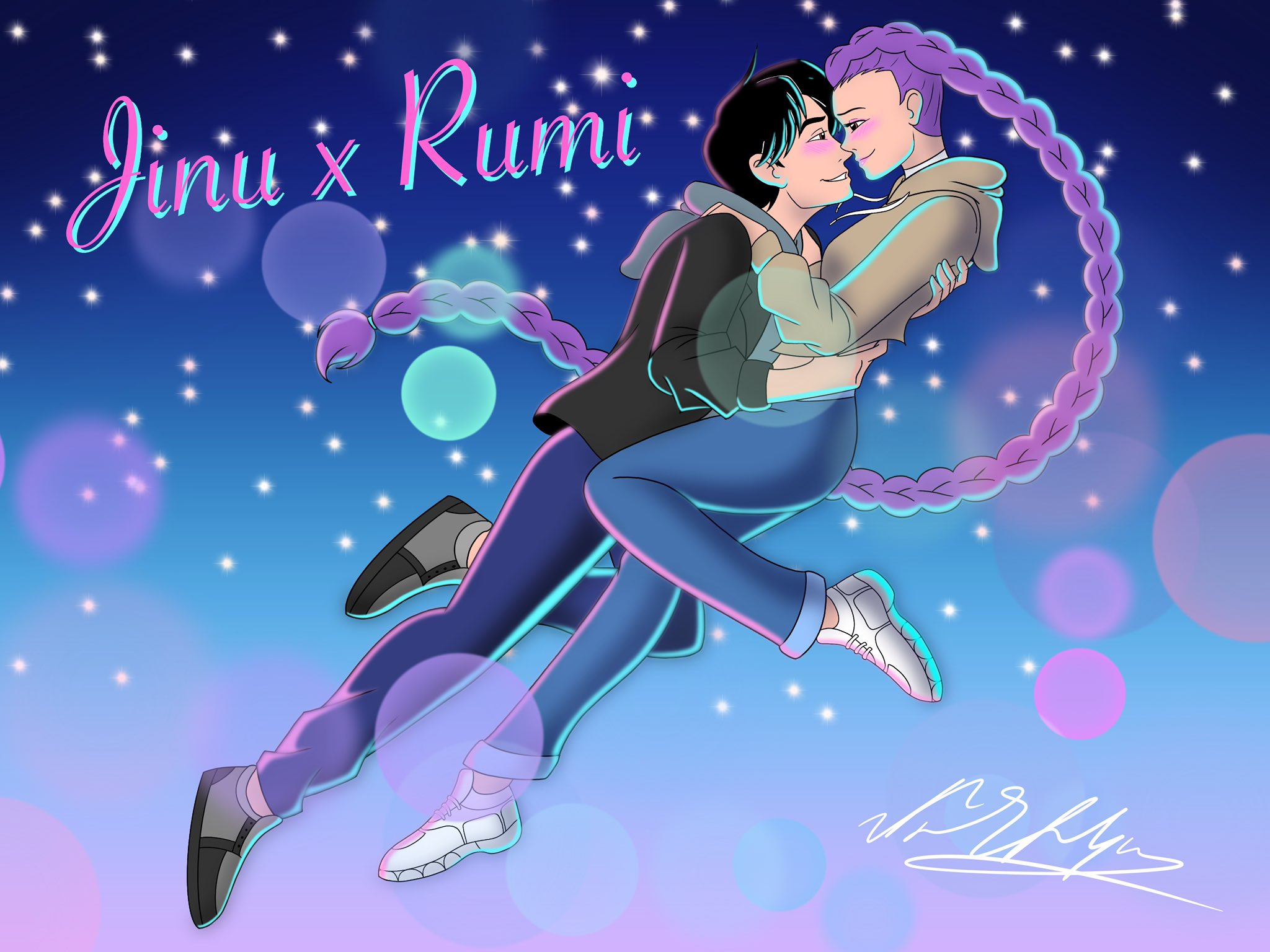 Rumi And Jinu Kiss Wallpapers - Wallpaper Cave