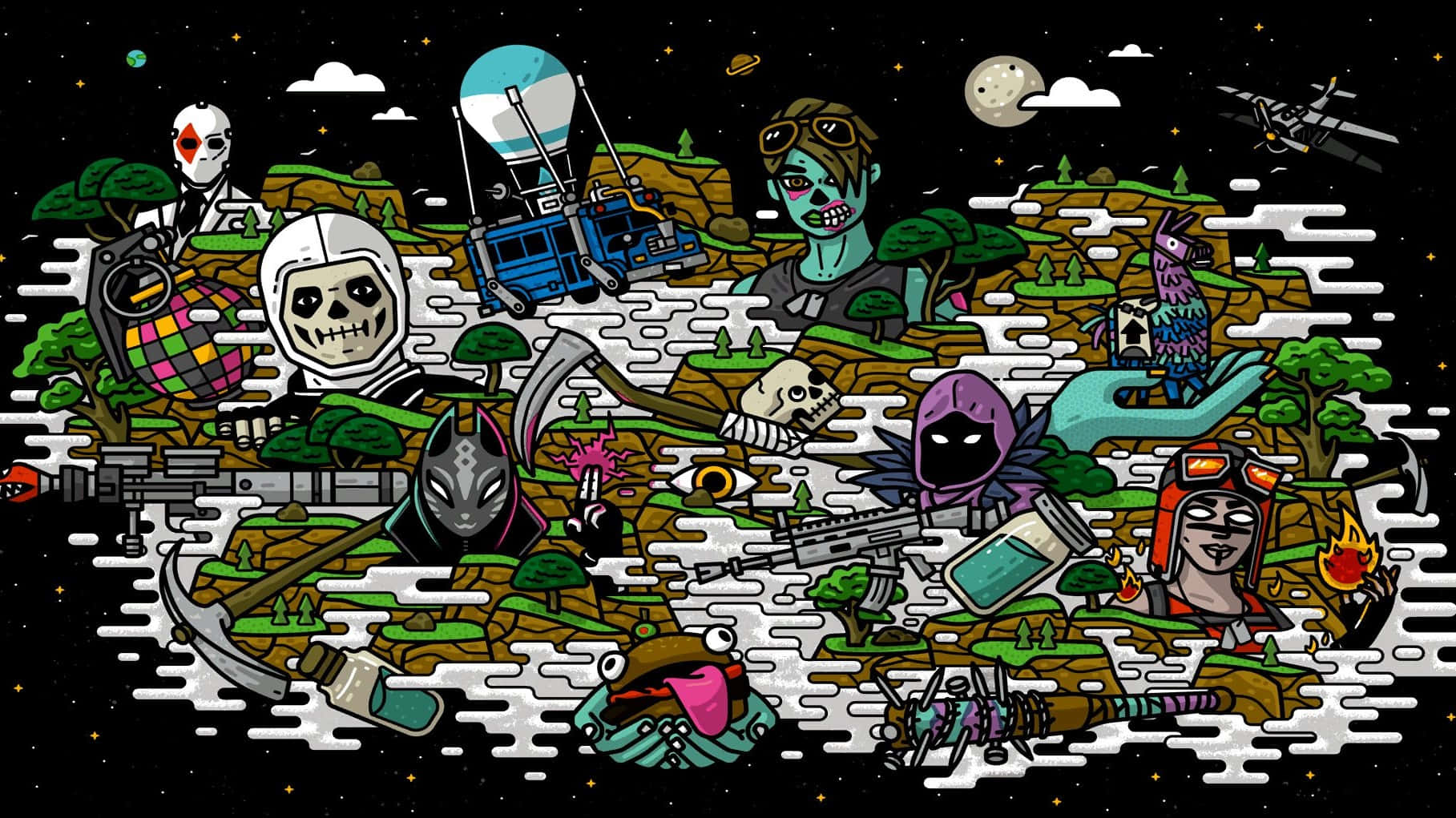 Fortnite Doodle Wallpapers - Wallpaper Cave