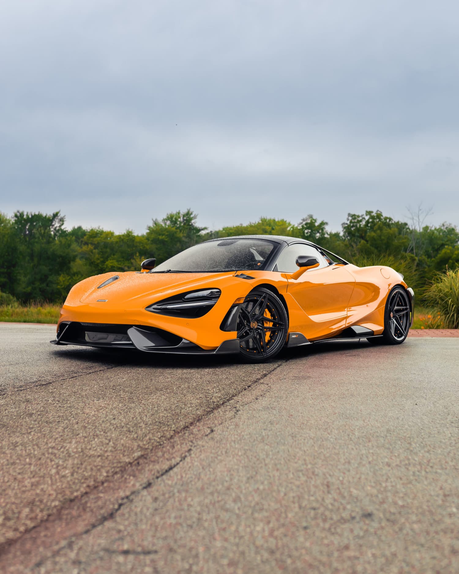 McLaren 765LT Orange On Road Wallpapers - Wallpaper Cave