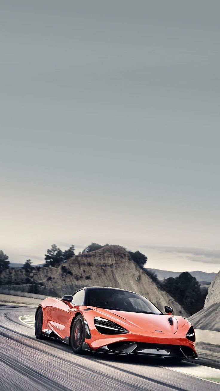 McLaren 765LT Orange On Road Wallpapers - Wallpaper Cave