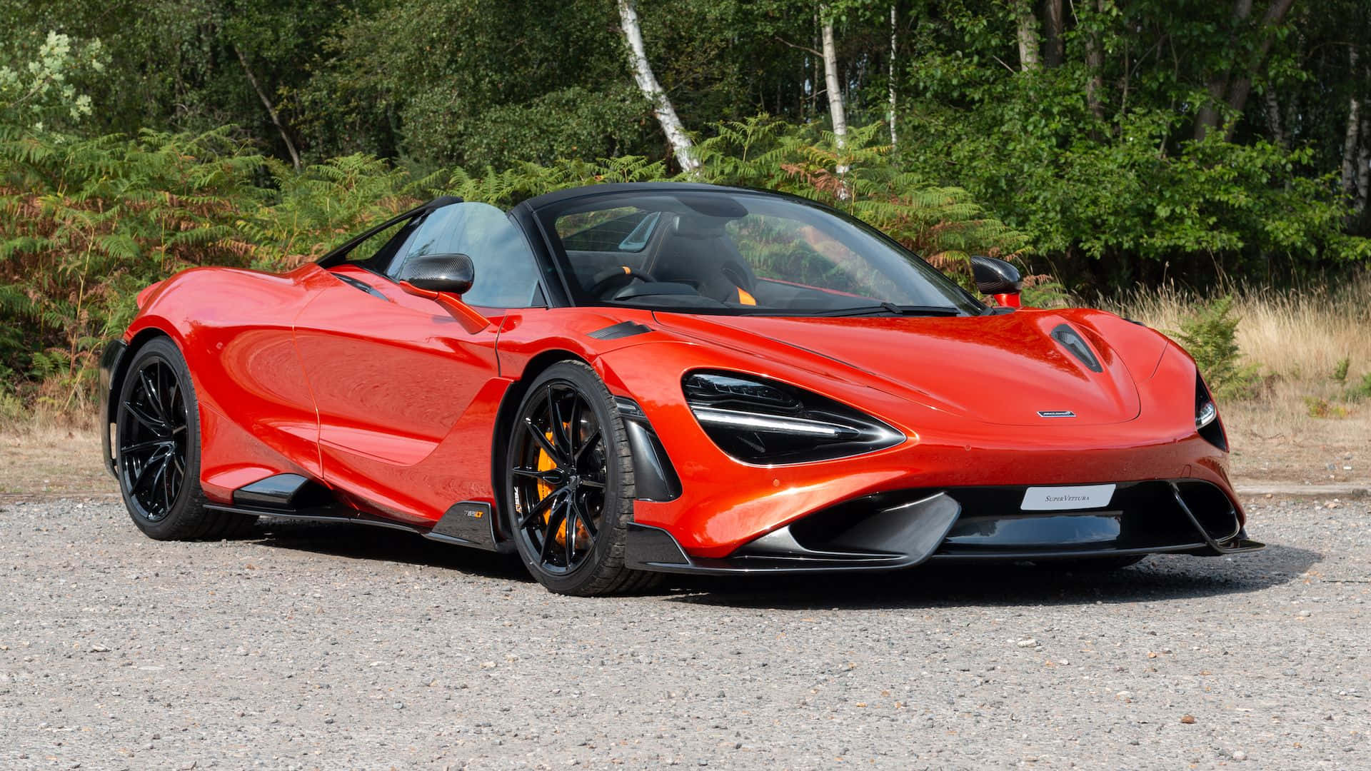 McLaren 765LT Orange On Road Wallpapers - Wallpaper Cave