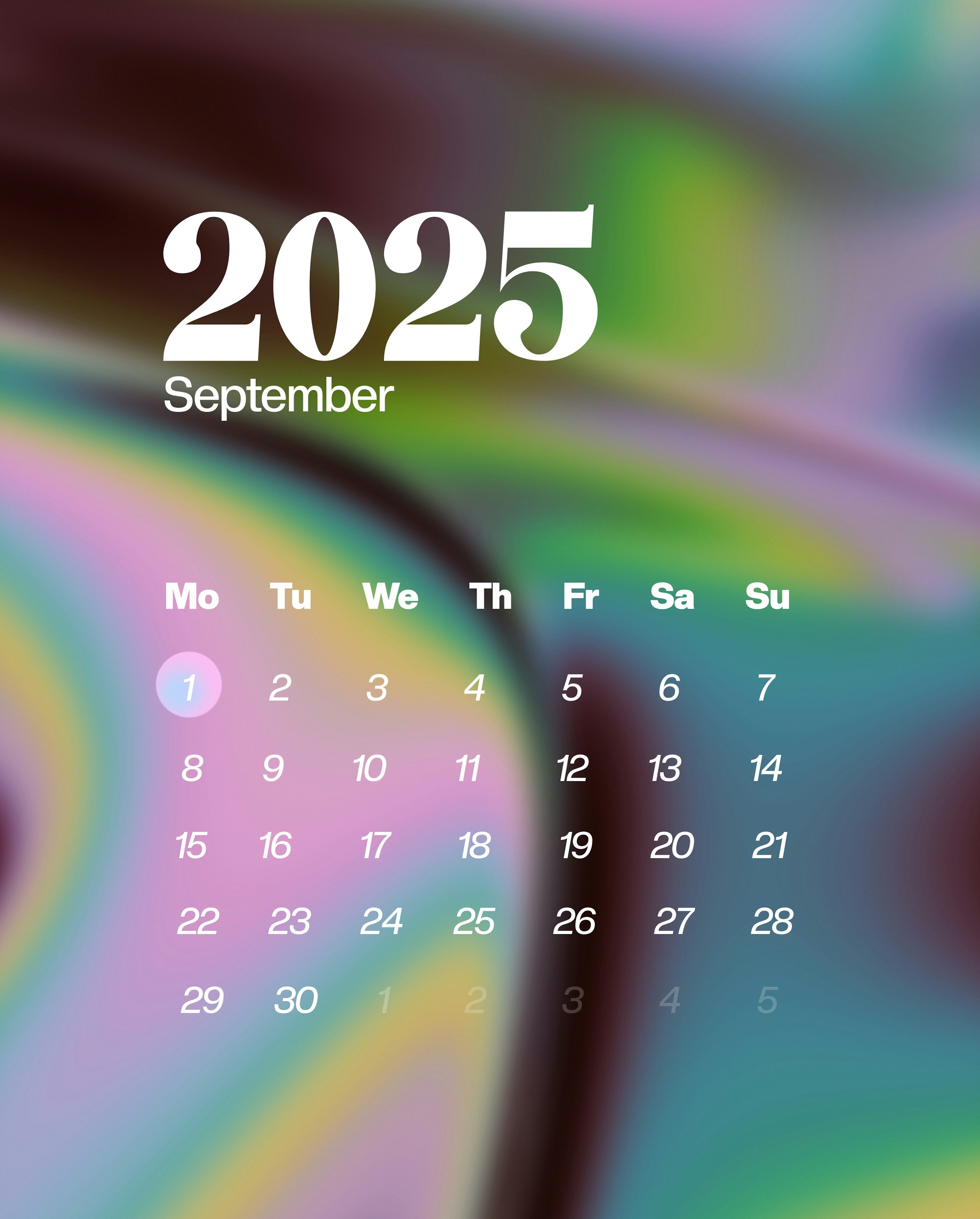 September 2025 Calendar Wallpapers - Wallpaper Cave