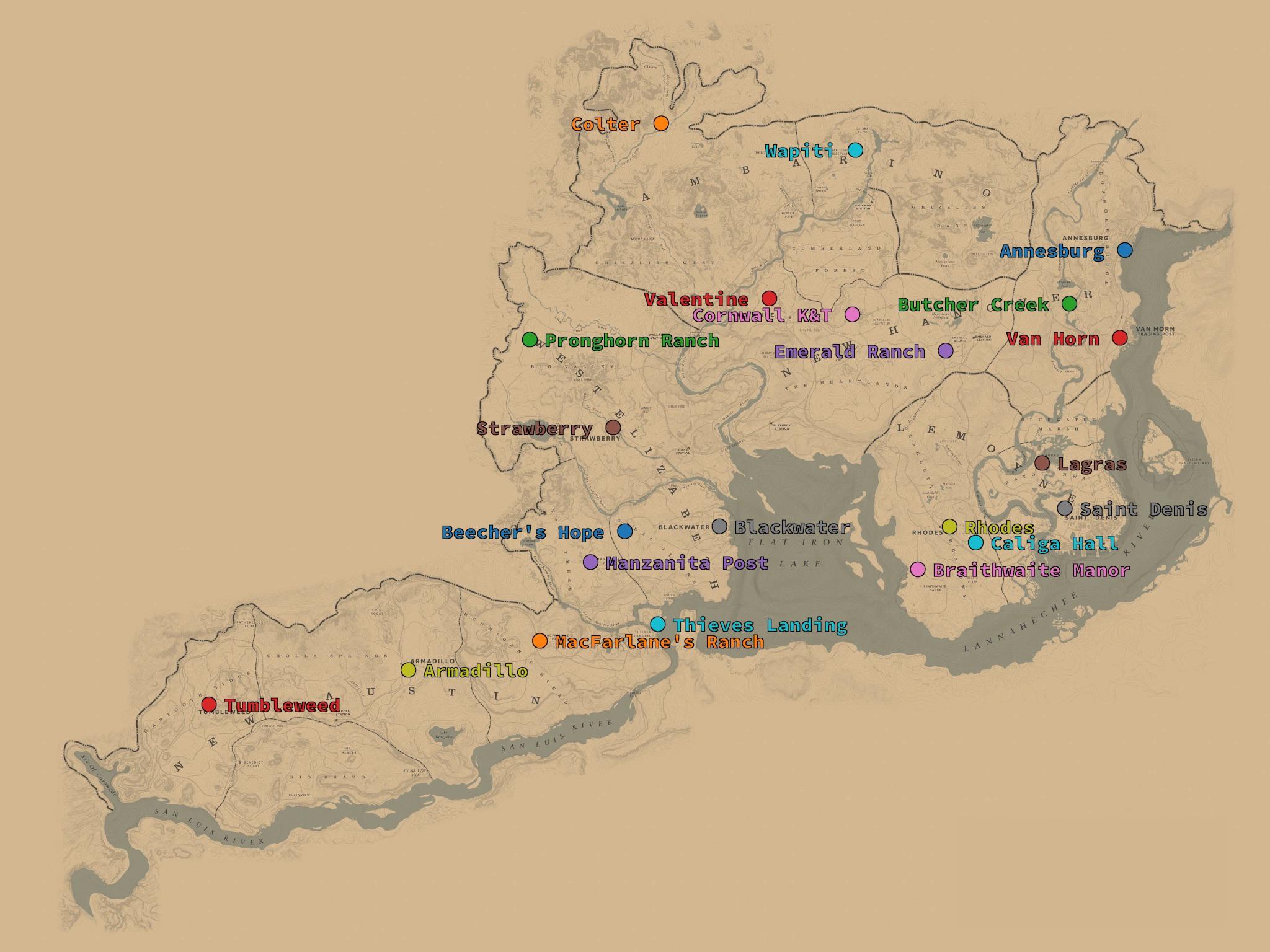 RDR2 Map Wallpapers - Wallpaper Cave