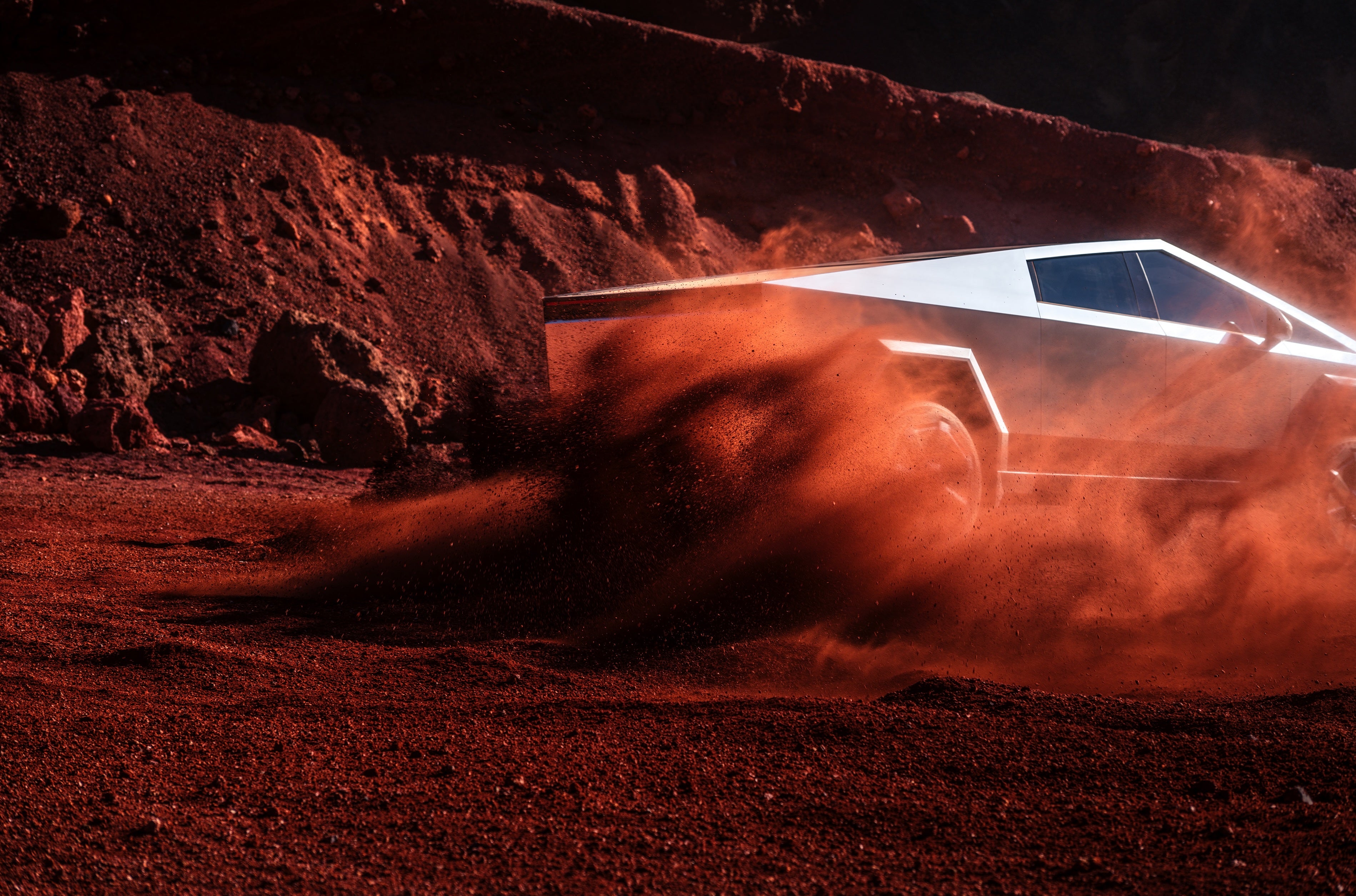 Red Cyber Truck Wallpapers - Wallpaper Cave