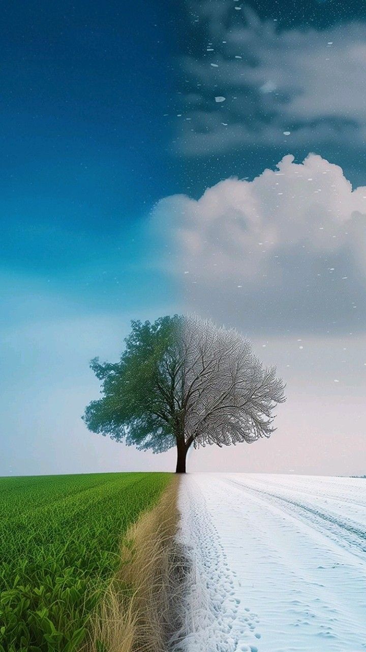 Half Winter Half Summer Hd Wallpapers - Wallpaper Cave