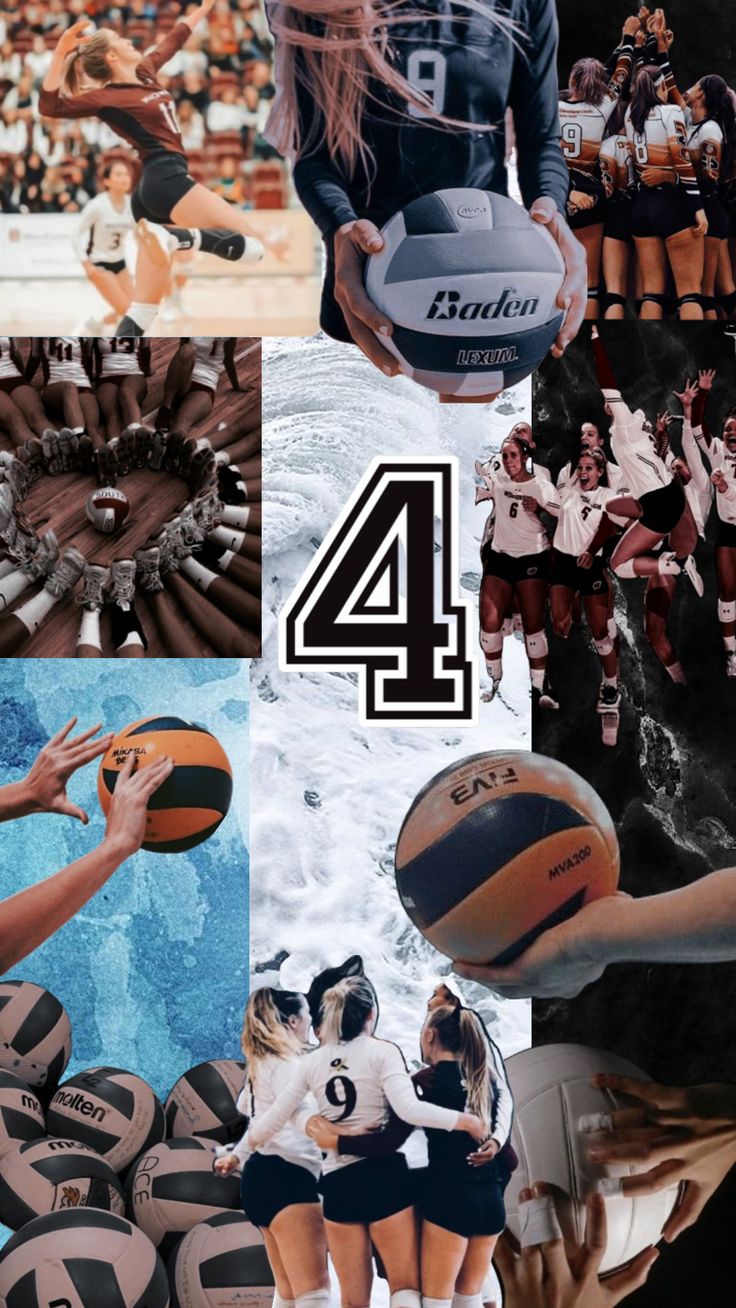 Preppy Volleyball Collage Wallpapers - Wallpaper Cave