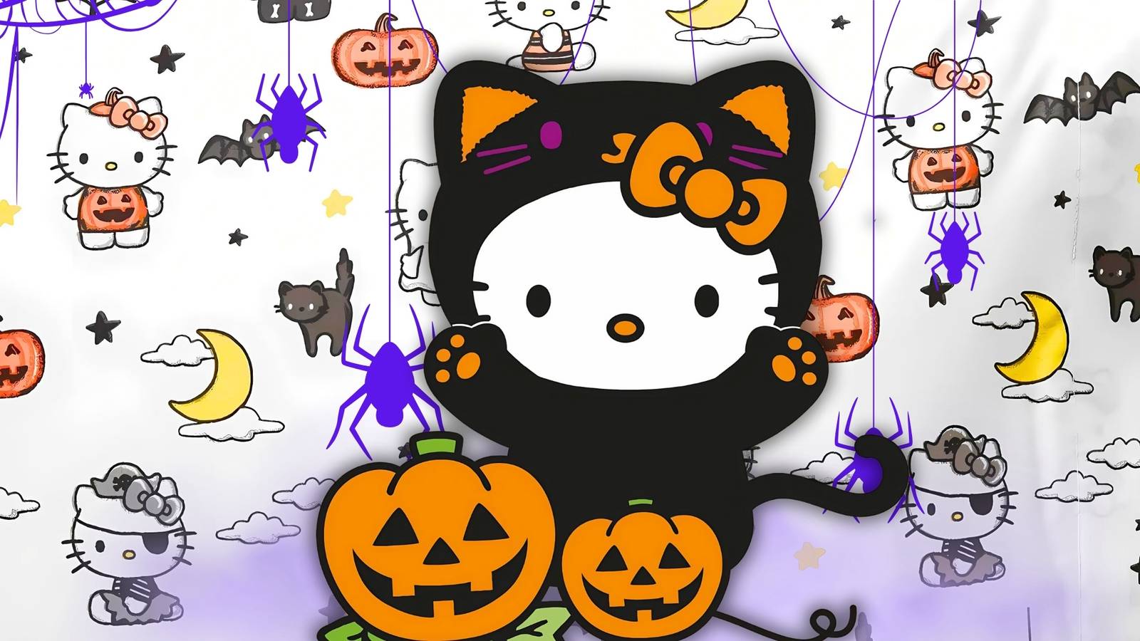 Hello Kitty Spooky Halloween Wallpapers - Wallpaper Cave