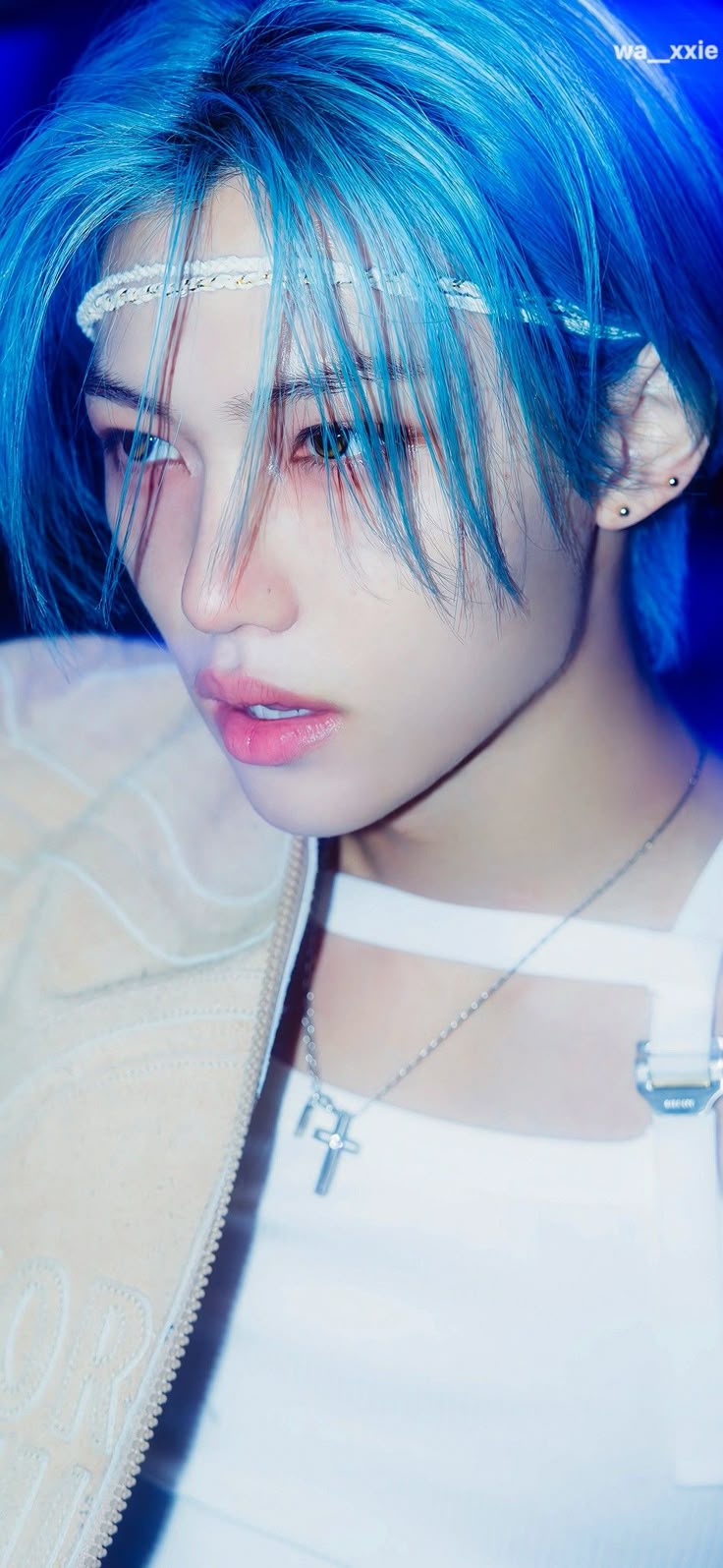 Stray Kids Felix Blue Hair Wallpapers - Wallpaper Cave