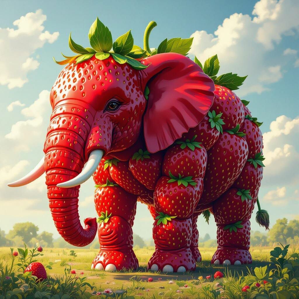 Steal A Brainrot Strawberry Elephant Wallpapers - Wallpaper Cave
