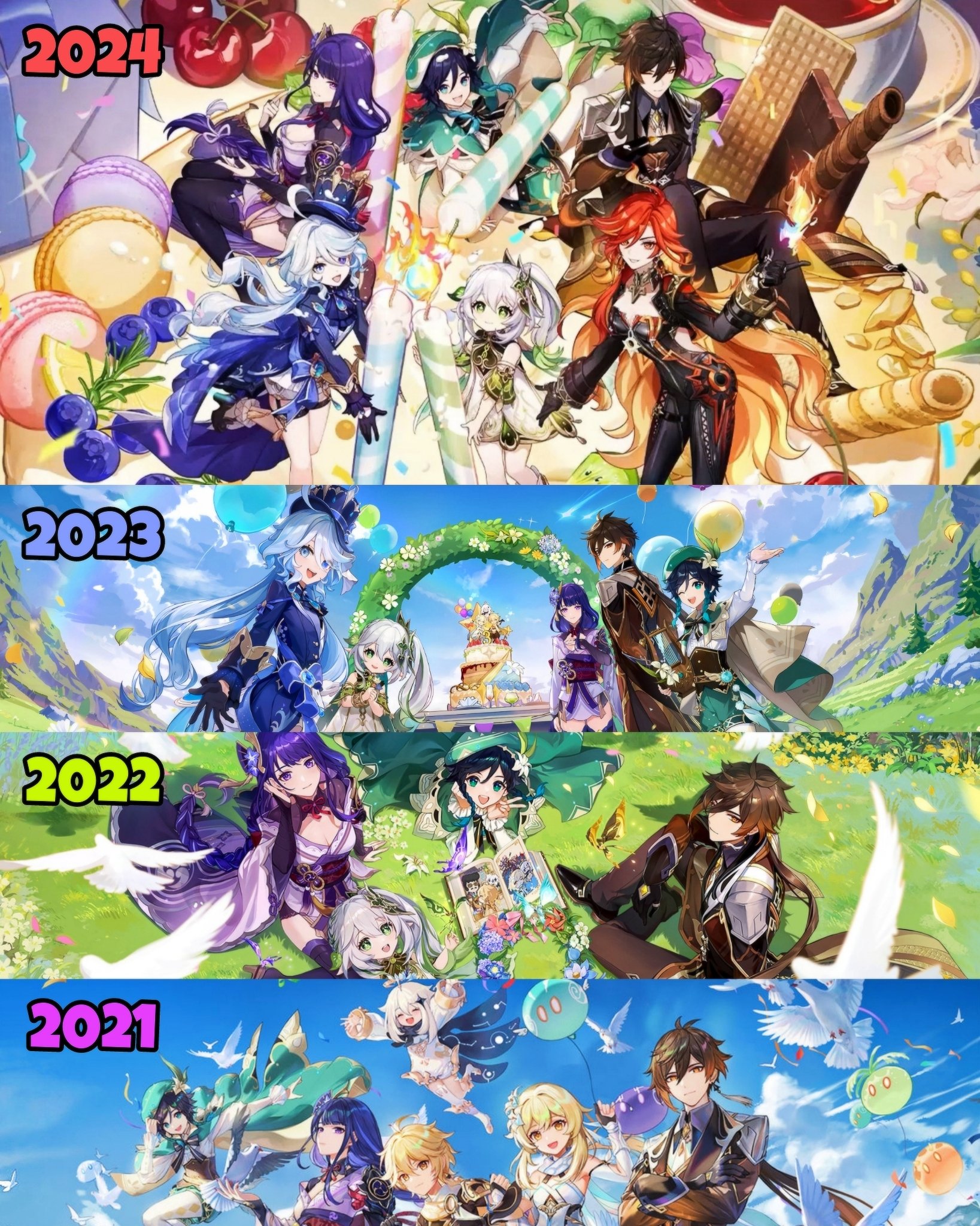 Genshin Impact The Seven Archons Wallpapers - Wallpaper Cave