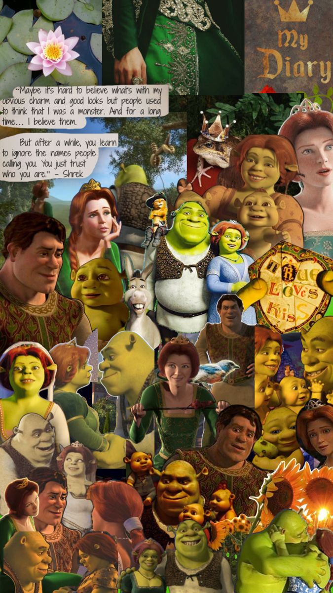 Shrek Collage Wallpapers - Wallpaper Cave