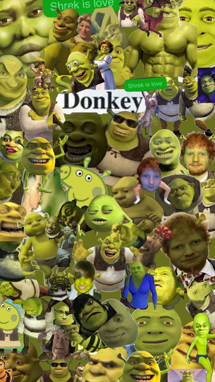 Shrek Collage Wallpapers - Wallpaper Cave